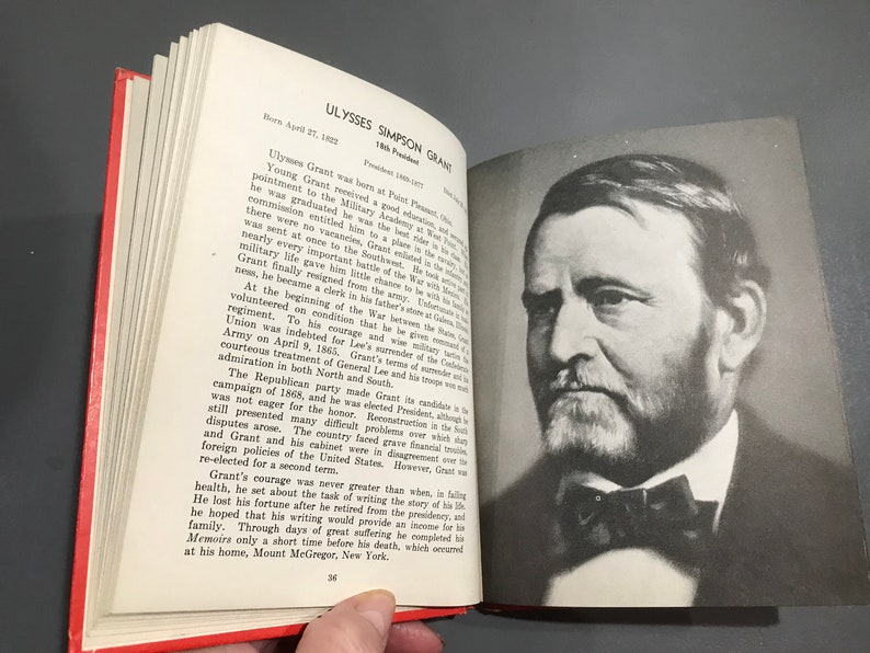 First Edition 1935 Presidents of Our United States Hardback by - Etsy