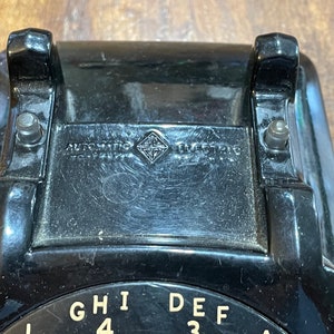 1982 Automatic Electric Black Rotary Telephone - Etsy