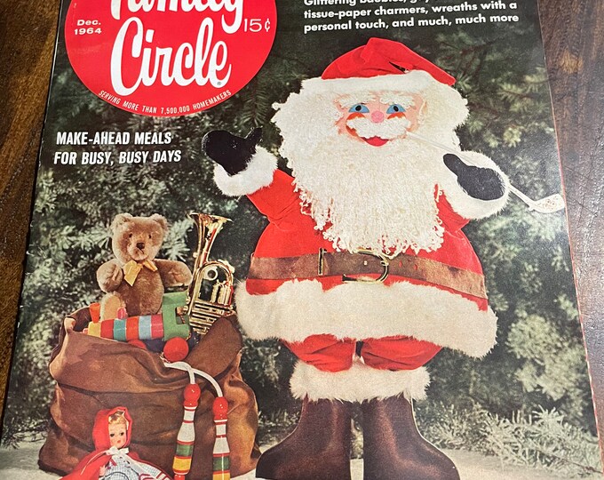 1964 December Family Circle Christmas Magazine - Etsy