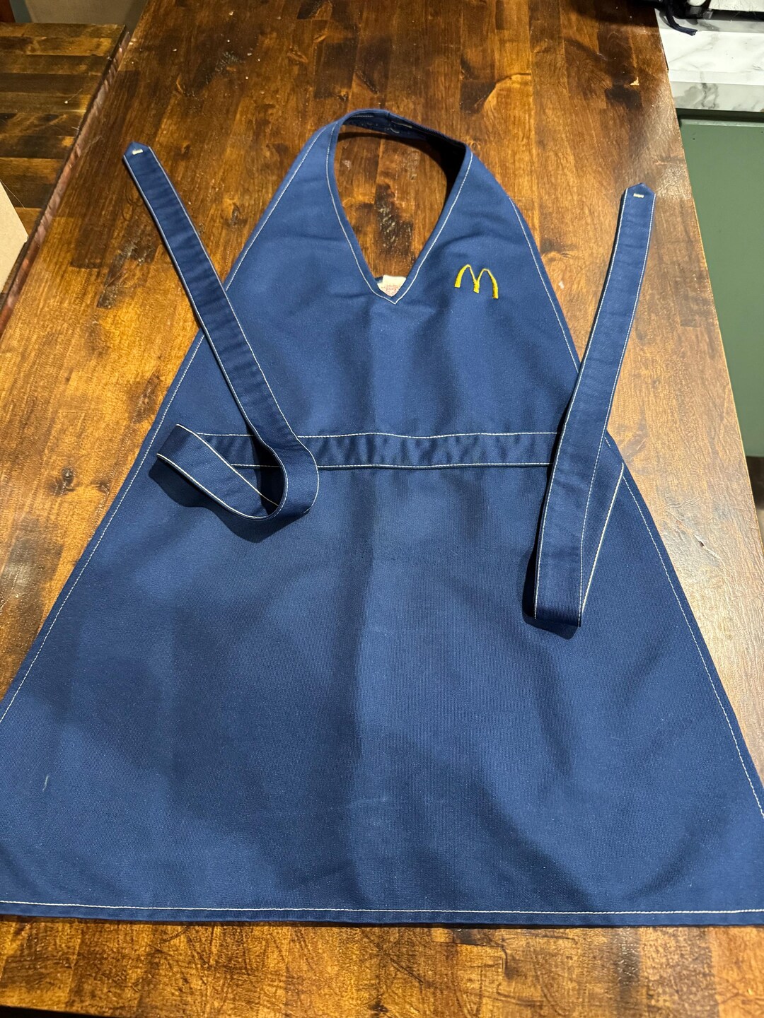 1976 Rare Mcdonalds Employee Uniform Navy Blue Apron - Etsy