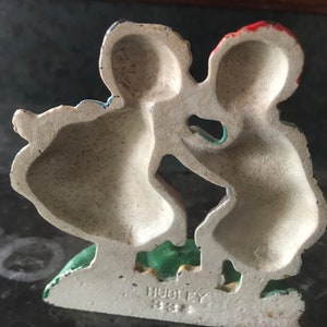 Vintage Hubley Dutch Boy & Girl Kissing Cast Iron No 332 Doorstop ...
