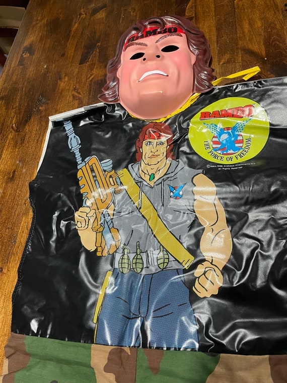 1986 Rare Collegeville Rambo Halloween Costume in Box - Gem