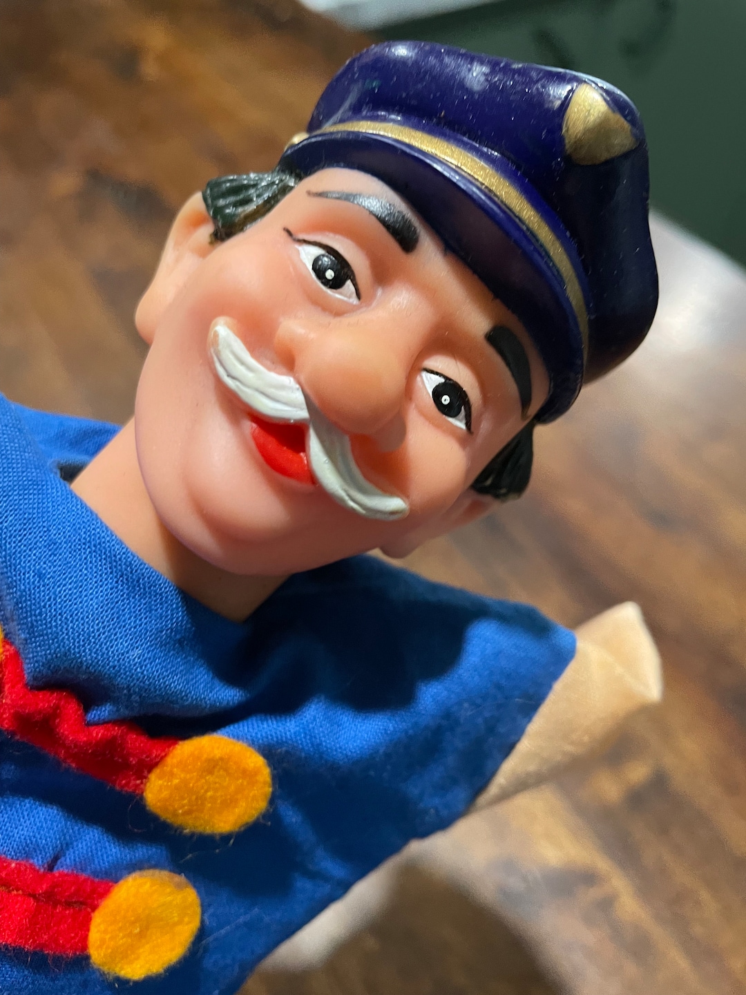 1950's Rubber Head Cloth Body Policeman Hand Finger Puppet - Etsy