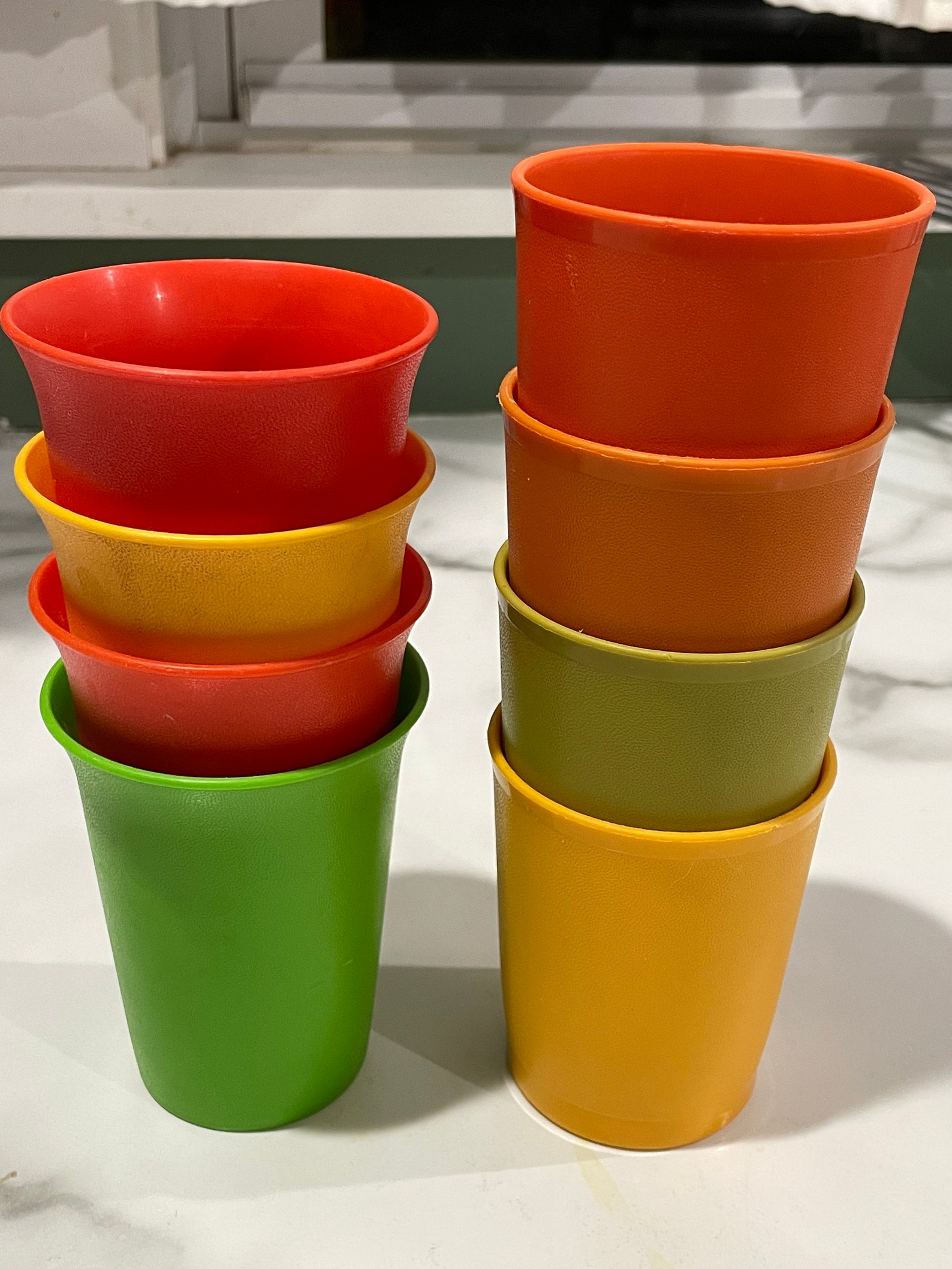 1970's Children's Tupperware Drinking Glasses Qty of 8 - Etsy