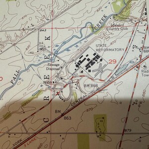 1952 Map of Ingalls, Indiana U S Geological Survey Topographic 22 X 27 ...