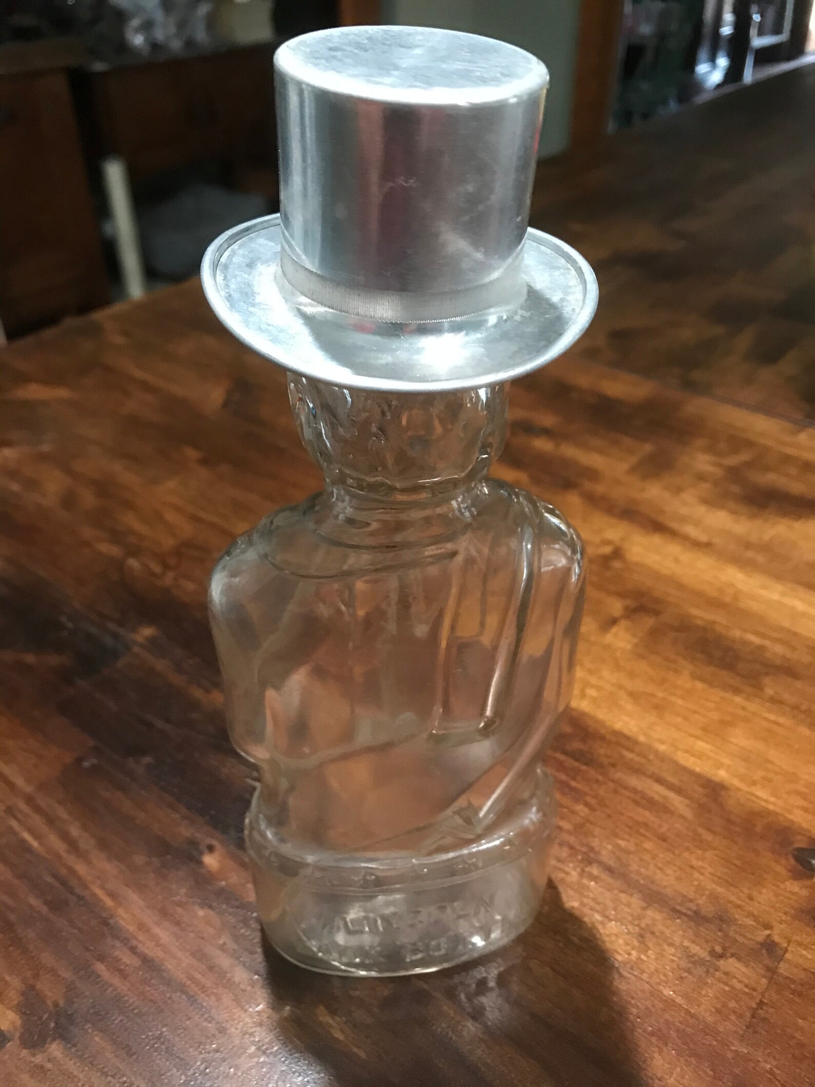 Vintage Glass Abe Lincoln Bank With Tin Silver Top Hat 1952 - Etsy