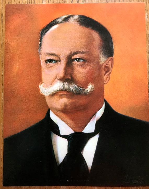 27th President William H Taft Color Portrait 11 X 14 Published - Etsy