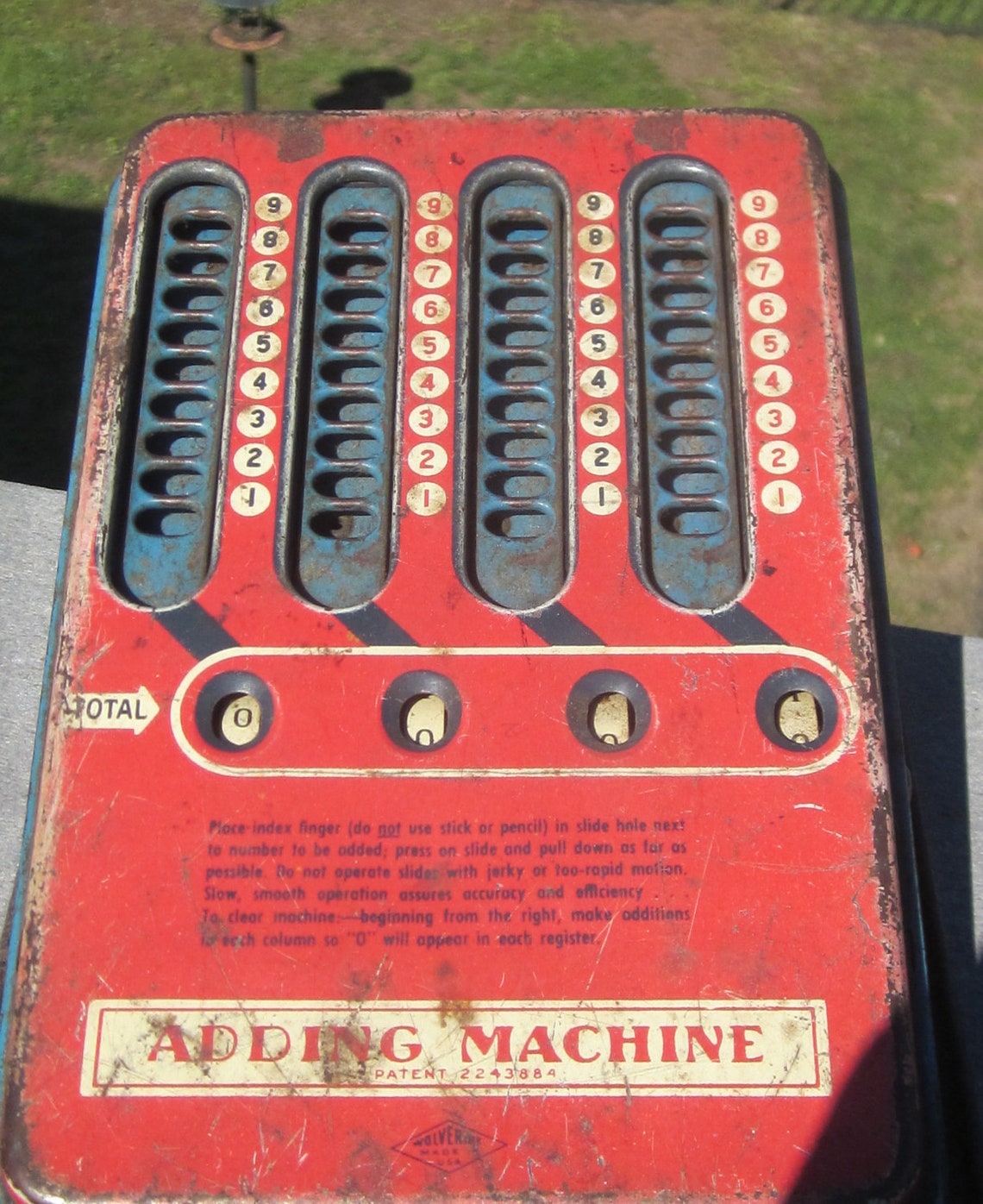 Wolverine Toy Adding Machine 1940 Era | Etsy