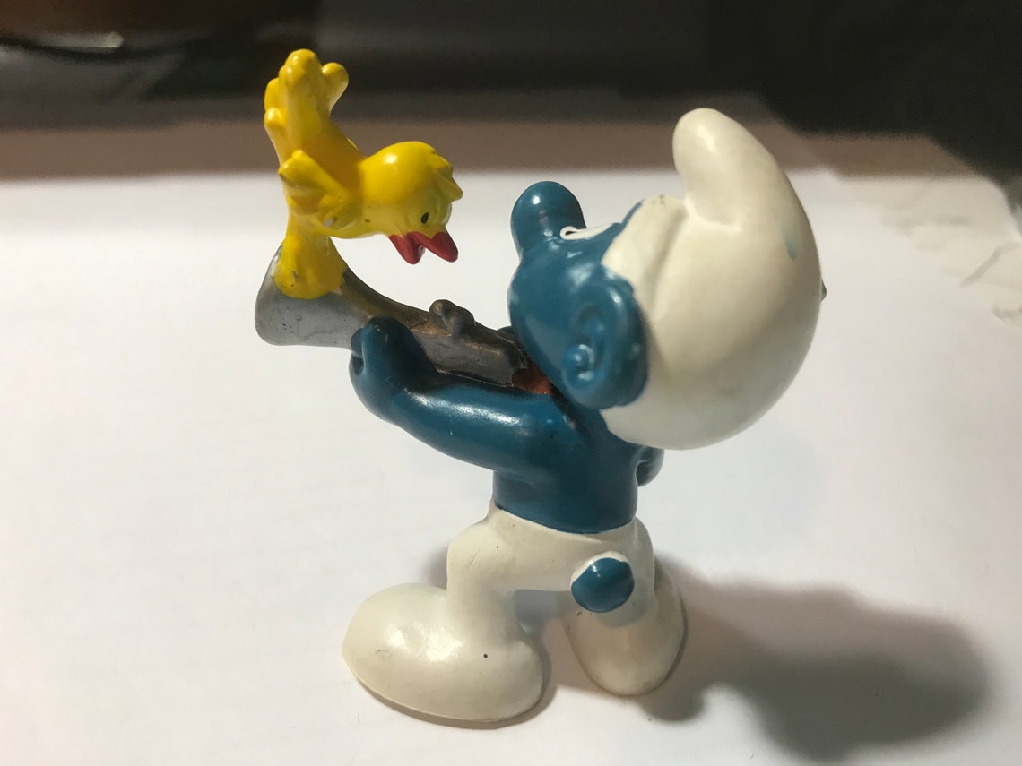 Smurf Hunter PVC Toy Figurine 1978 - Etsy