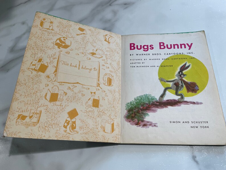 1949 Vintage Bugs Bunny Golden Book First Edition A - Etsy