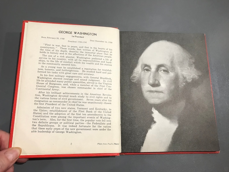 First Edition 1935 Presidents of Our United States Hardback by - Etsy