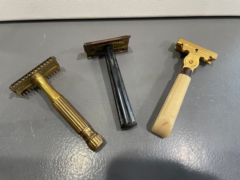 1930's Qty of 3 Safety Razors Bakelite Handles Gilette, Shick, Segal - Etsy