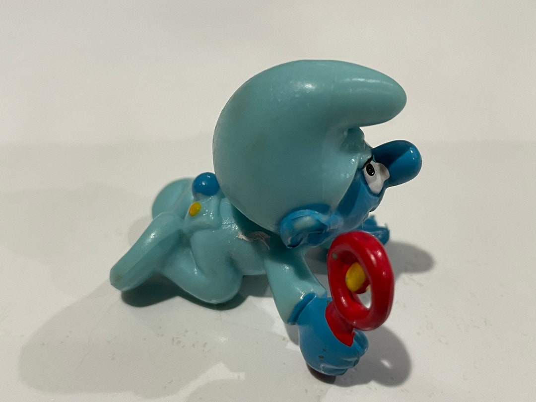 1984 Smurf Baby Crawling PVC Figure - Etsy