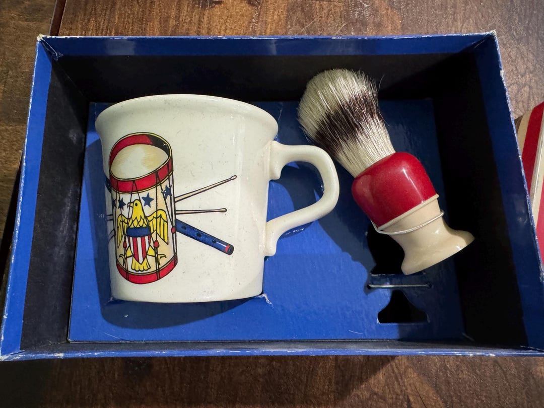 Vintage Mohawk's Brush N Mug Shaving Set Plus Free Razor - Etsy
