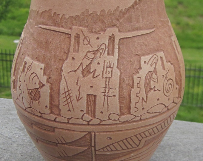 J Benally Navajo Pottery 5 1/2 Inch Tall Signed 1980 Era - Etsy