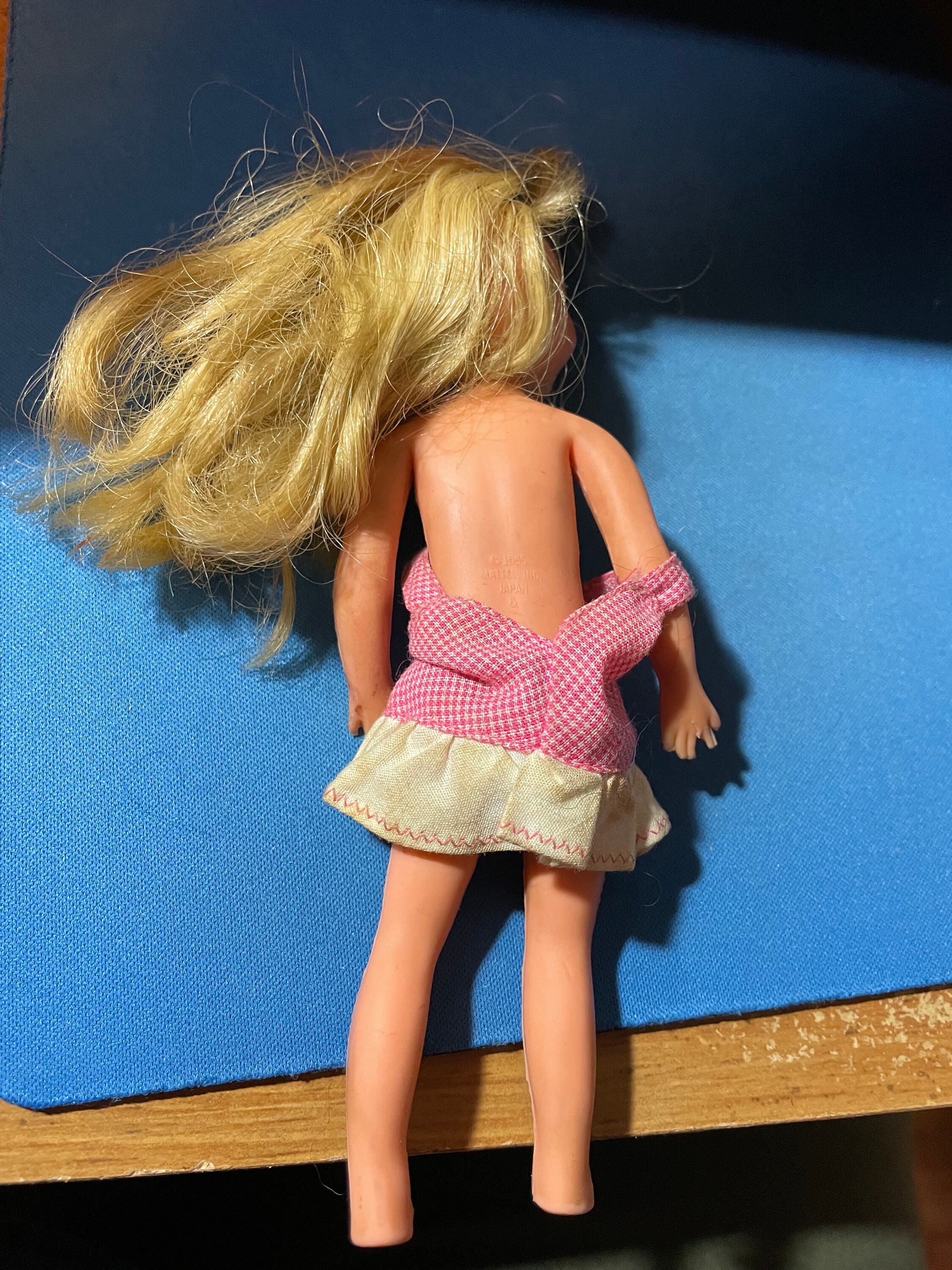 1965 Mattel Tutti Barbie Sister Bendable Blond Doll Original Etsy