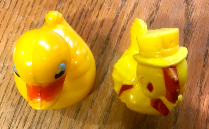Qty of 2 Vintage Celluloid Duck and Chicken Rattle Toys - Etsy