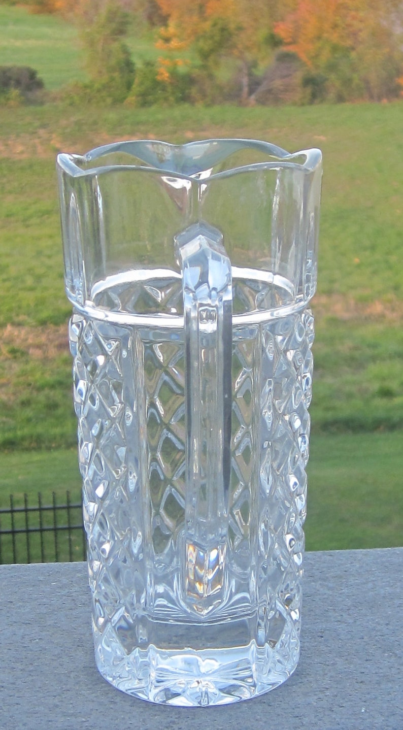 Vintage Zajecar Crystal Pitcher Made in Yugoslavia - Etsy