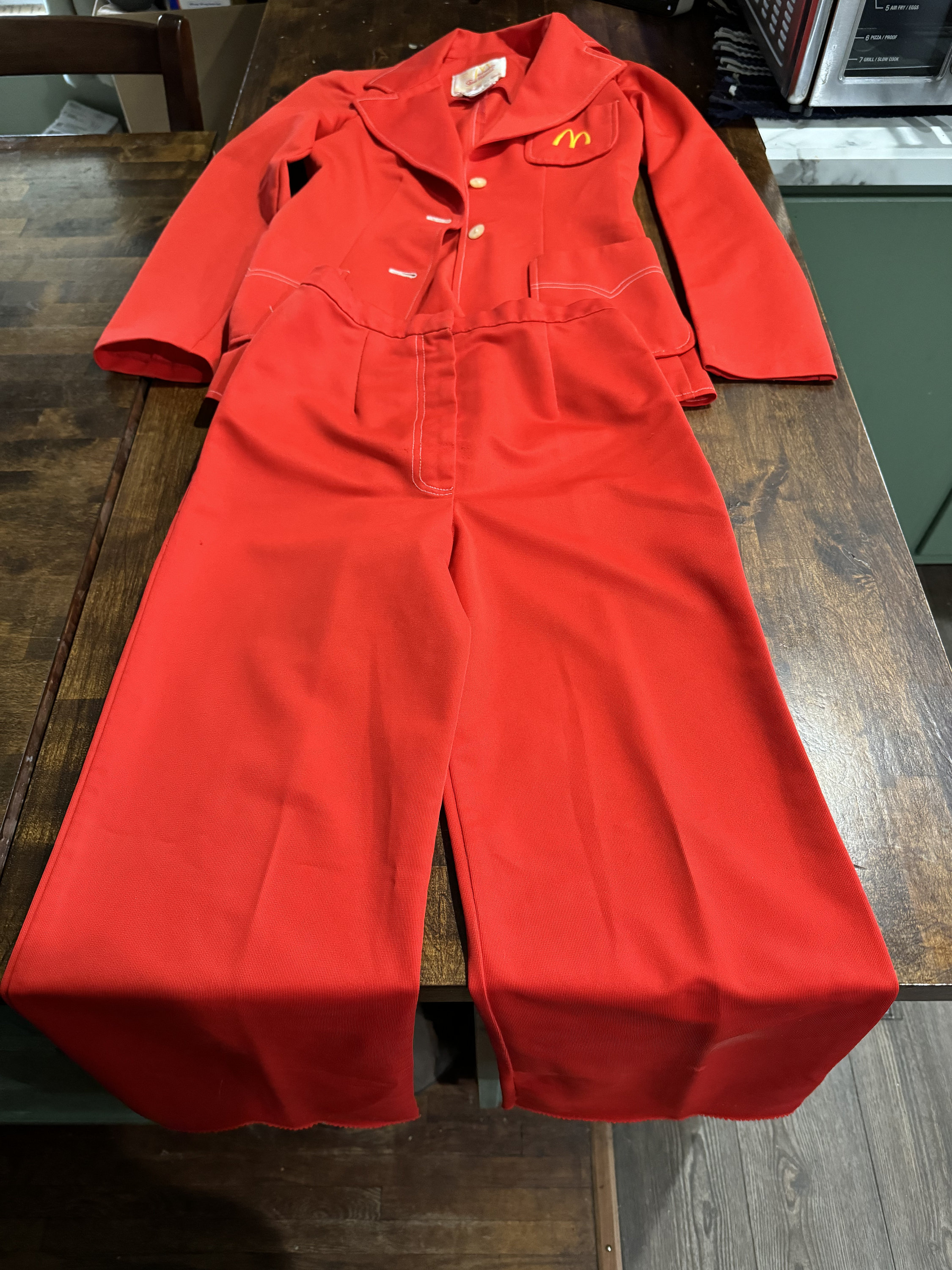 1976 Very Rare Mcdonalds Hostess 2 Pc Suit Uniform - Etsy
