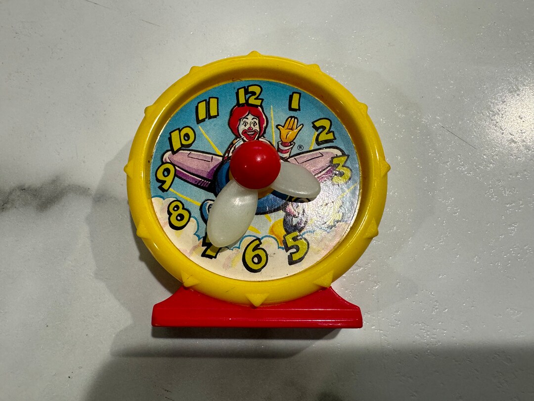1990 Mcdonalds Good Morning Happy Meal Ronald Mcdonald Clock - Etsy