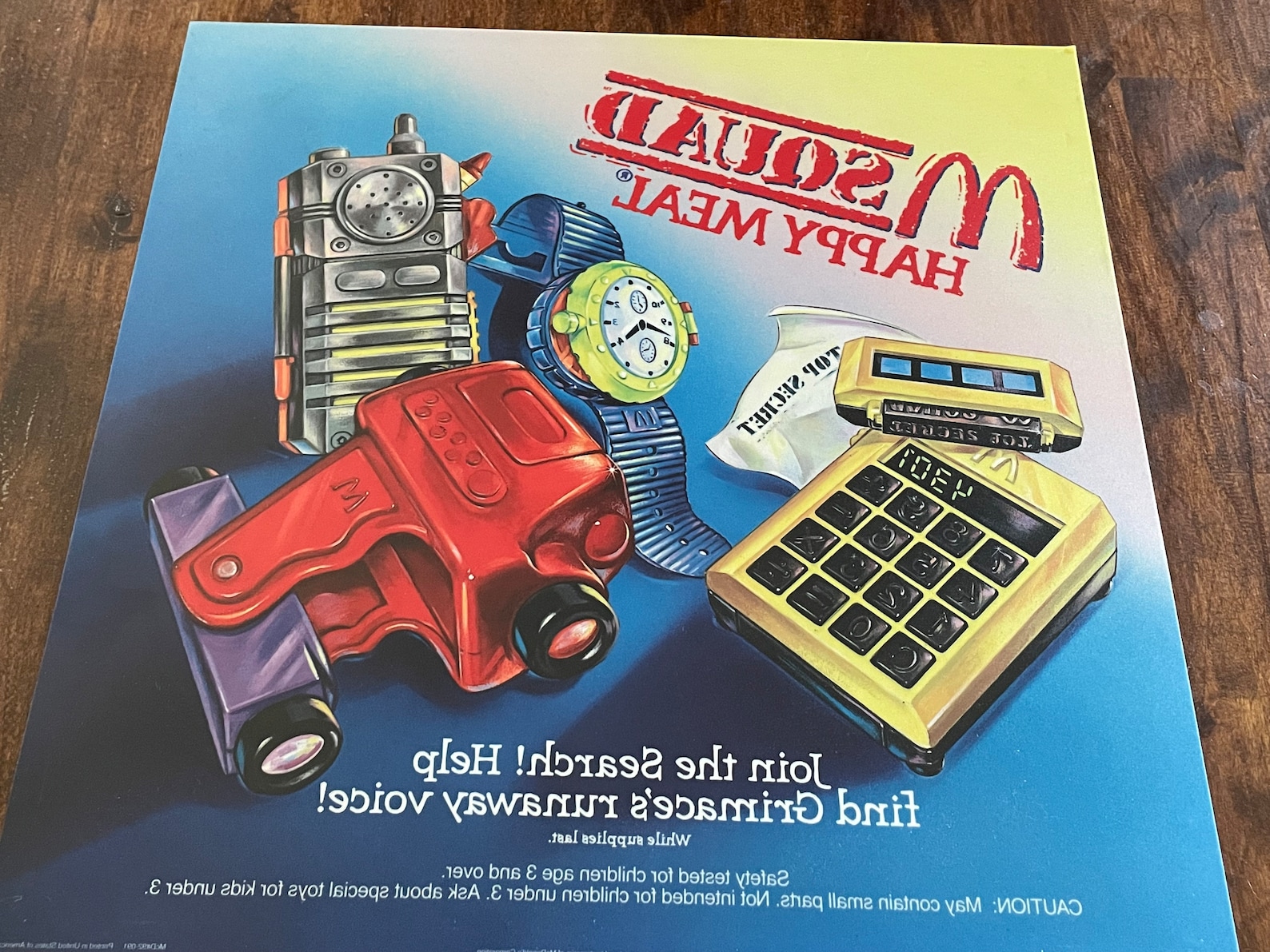 Rare 1992 M Squad Happy Meal Translite - Etsy