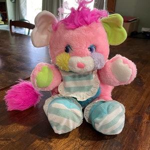 Original 1986 Cribsy Baby Pink Popple Rattle Tail - Etsy