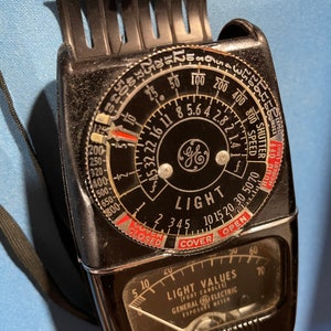1950's Bakelite General Electric GE Early Light Exposure Meter Moder ...