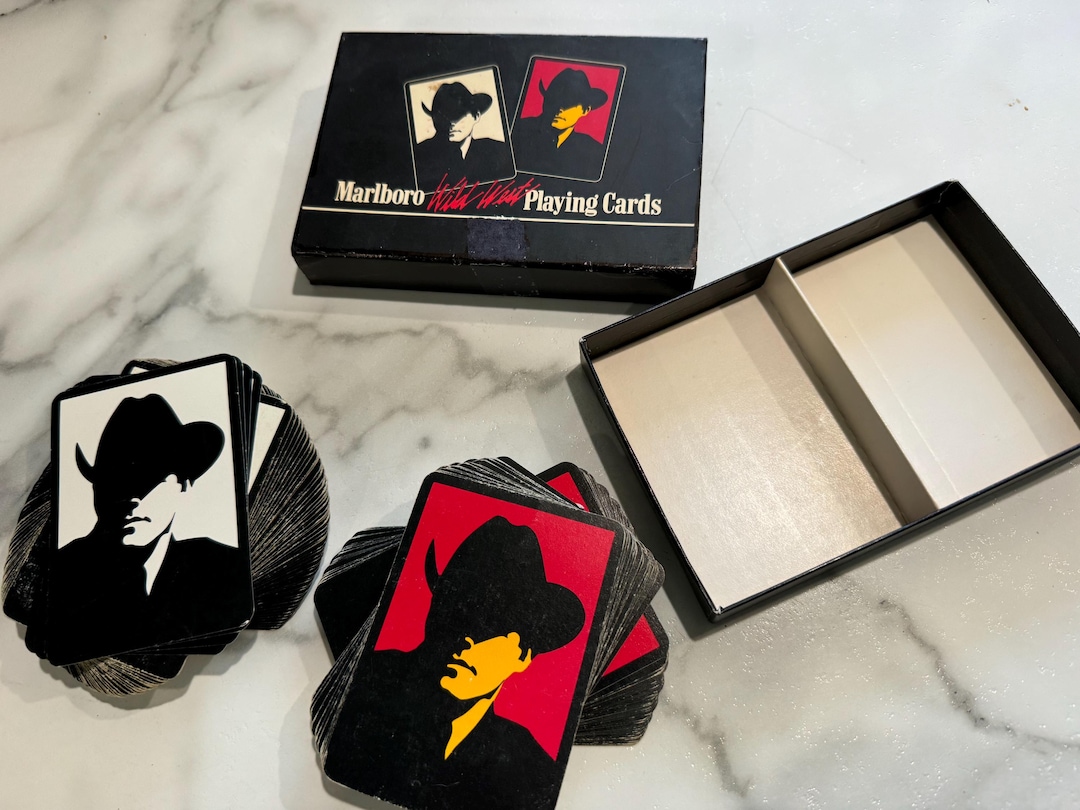 Vintage Marlboro Wild West Playing Cards IOB - Etsy
