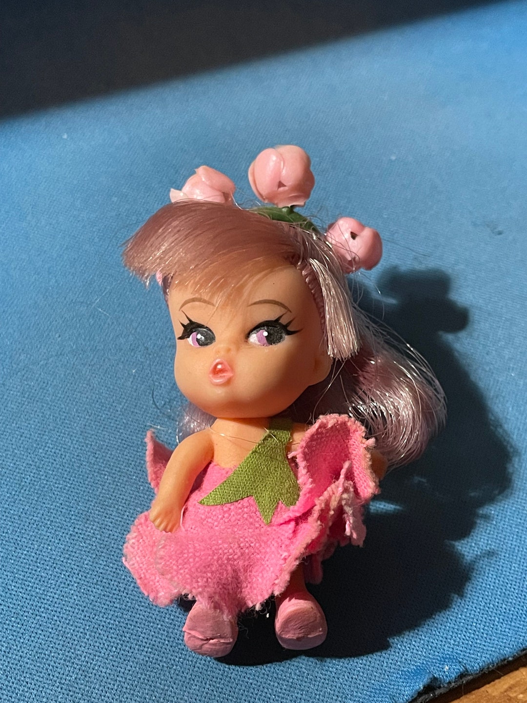 Rare 1960's Rose Flower Darling Doll by Hasbro Lavender Hair Pink Rose ...