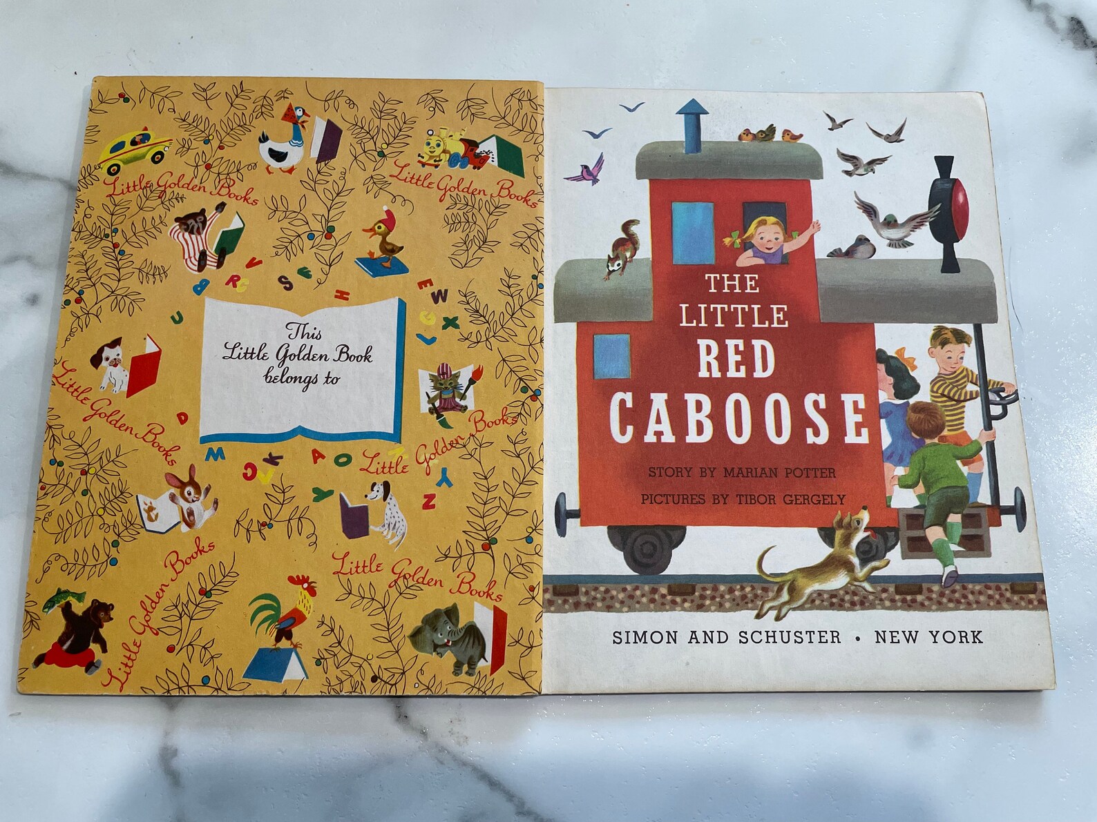 1953 the Little Red Caboose Little Golden Book A 1st Edition - Etsy