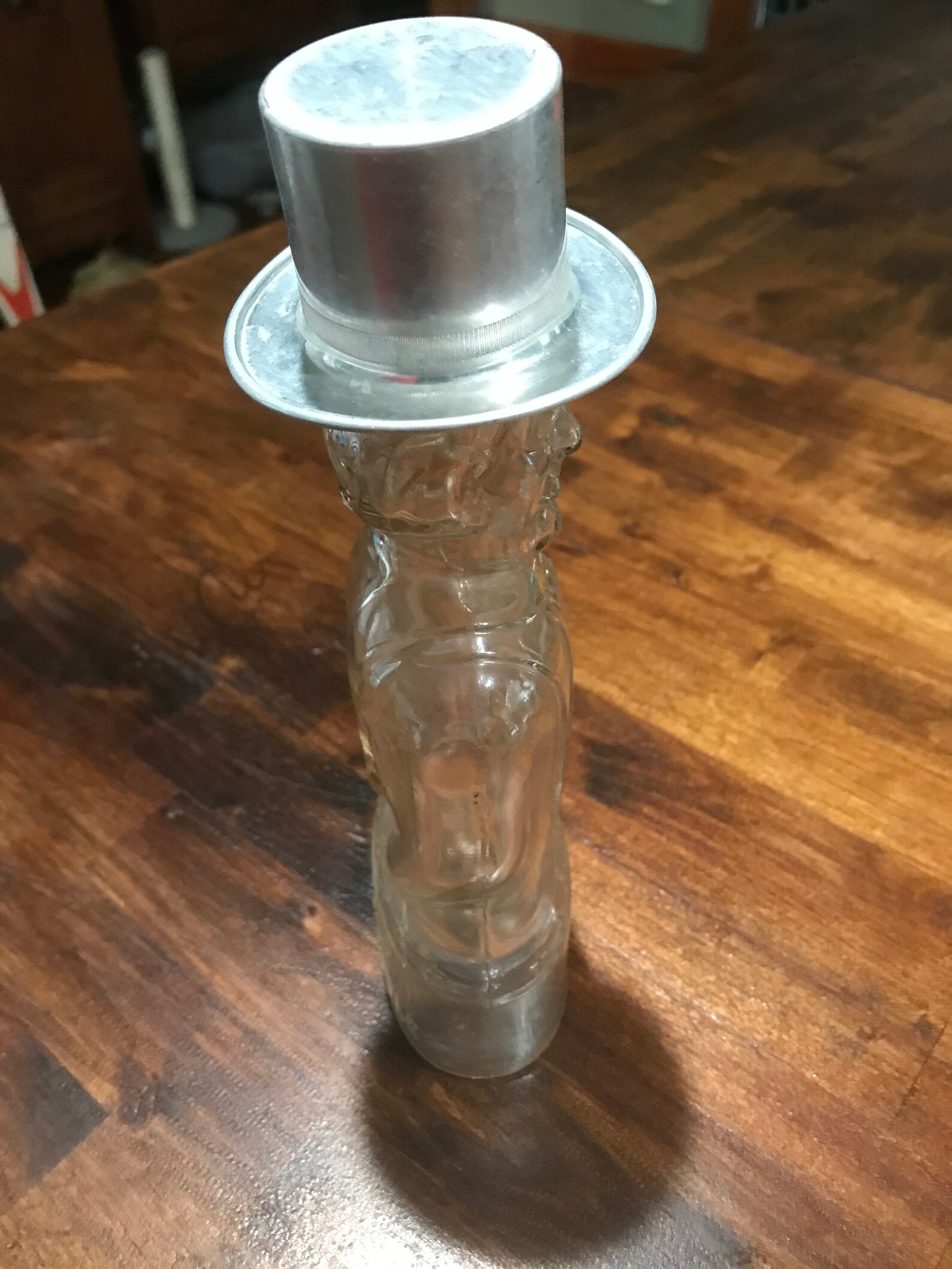 Vintage Glass Abe Lincoln Bank With Tin Silver Top Hat 1952 - Etsy