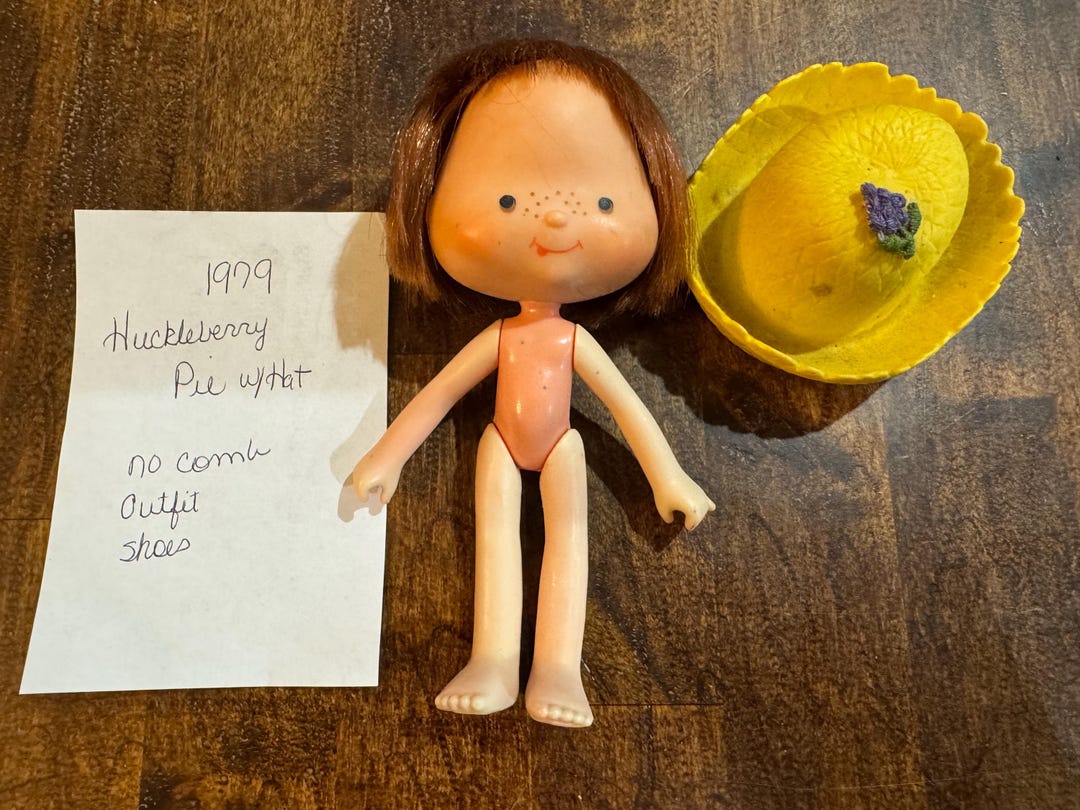 1979 Strawberry Shortcake Huckleberry Pie Doll With Hat - Etsy