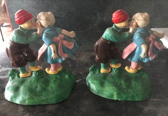 Vintage Hubley Dutch Boy & Girl Kissing Cast Iron No 332 | Etsy