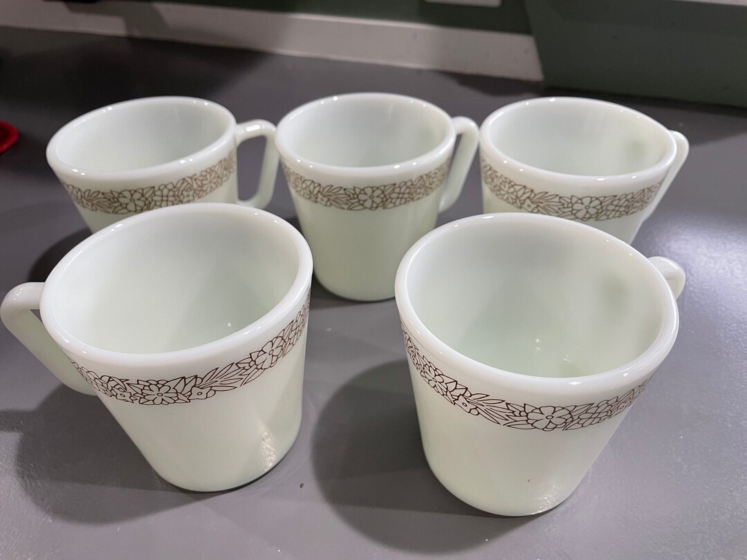 Pyrex Woodland Coffee Cup With D Handle (set of 5) 1970's - Etsy