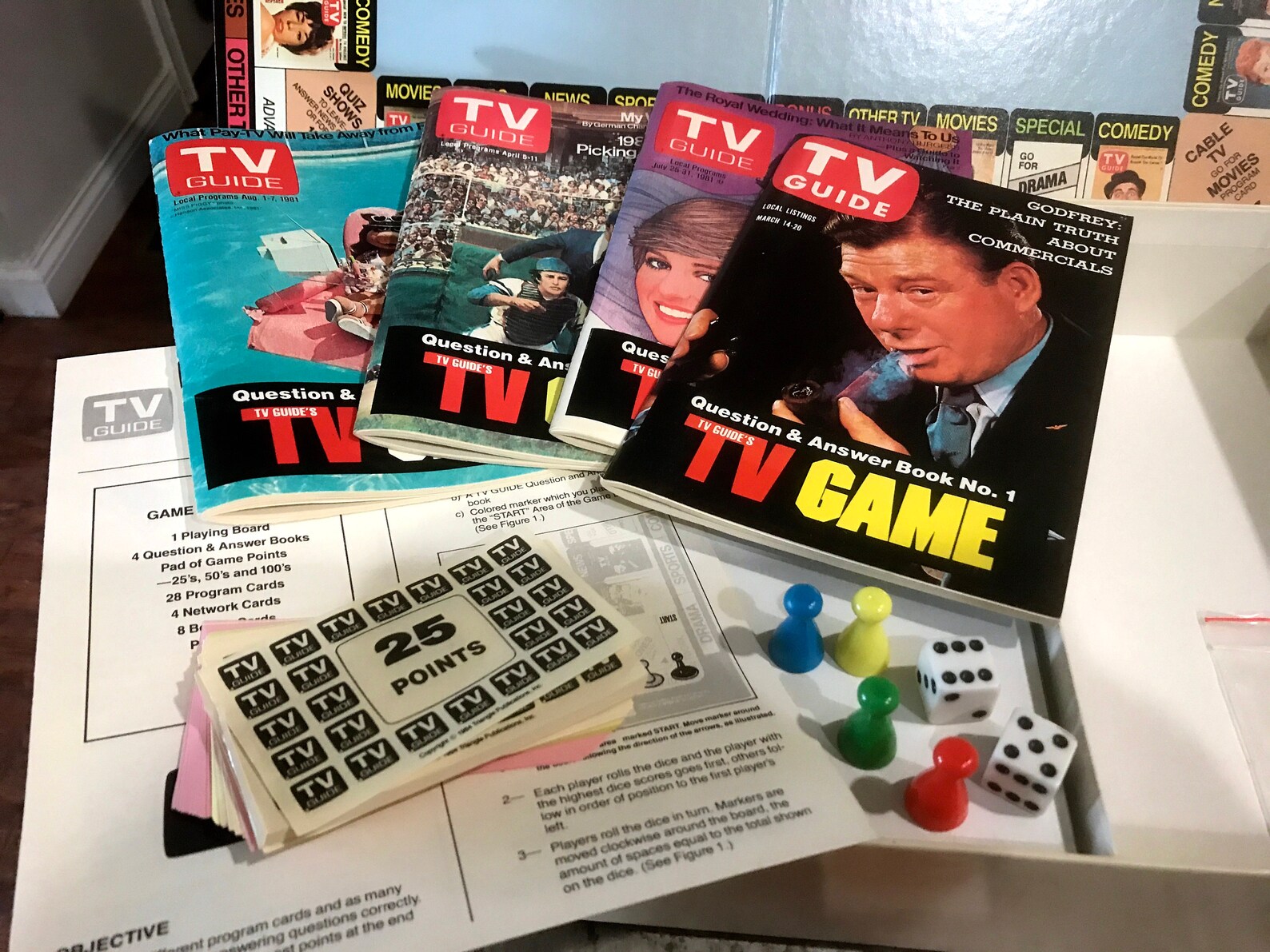 1984 TV Guide Trivia TV Game - Etsy