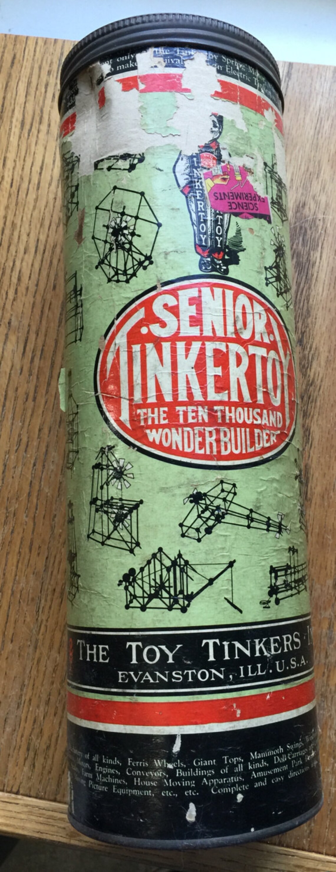 Antique 1959 Era Senior Tinkertoy Set | Etsy