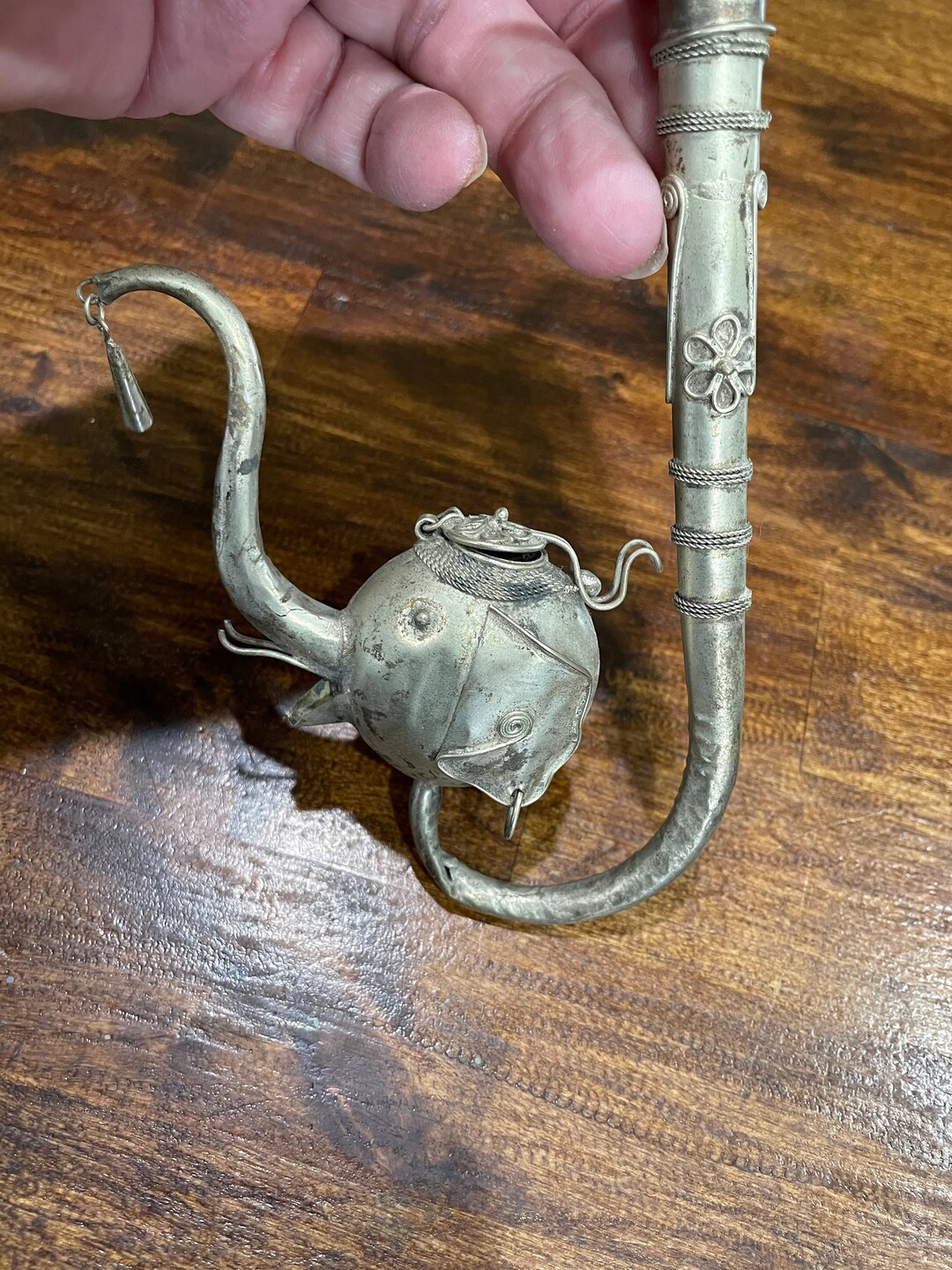 Tibetan Silver Alloy and Ornate Design Elephant Smoking Pipe - Etsy