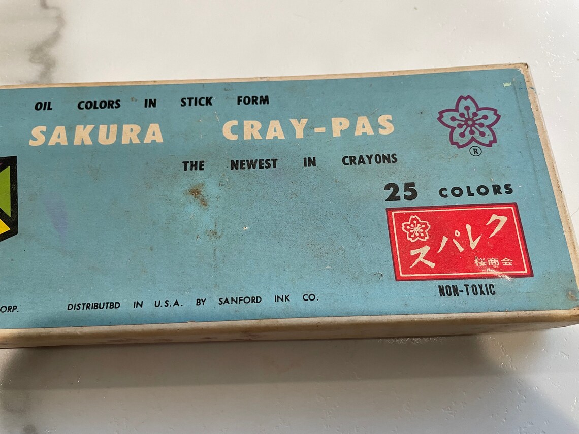 1960's Sakura Cray-pas the Newest in Crayons Japan - Etsy