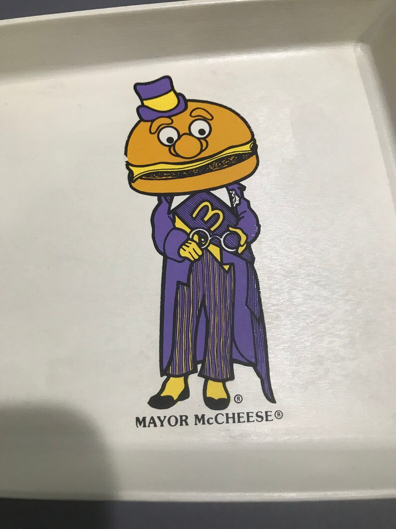 1970's Mcdonalds Mayor Mccheese Character Cup and Food - Etsy