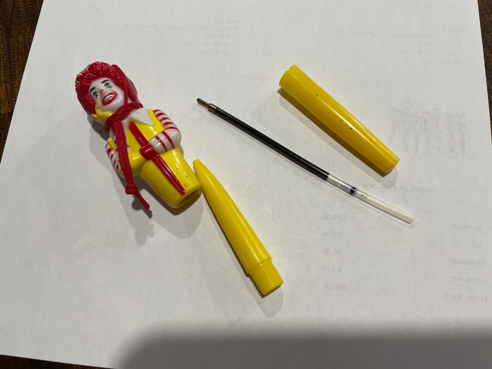 1980 Mcdonalds Ronald Mcdonald Character Ink Pen - Etsy