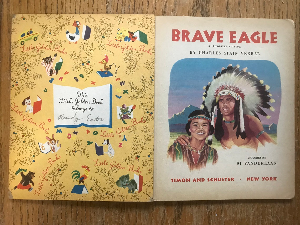 1957 Brave Eagle Golden Book B Edition | Etsy