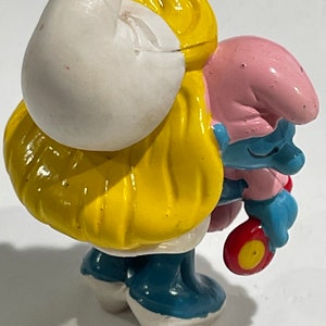 1984 Smurfette Holding a Baby Smurf PVC Figure - Etsy