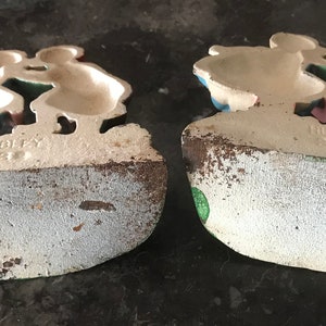 Vintage Hubley Dutch Boy & Girl Kissing Cast Iron No 332 Doorstop ...