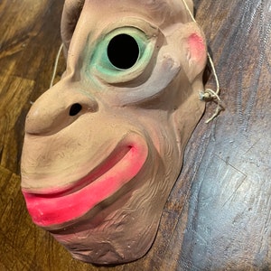1950's Rubber Face Monkey Halloween Mask - Etsy