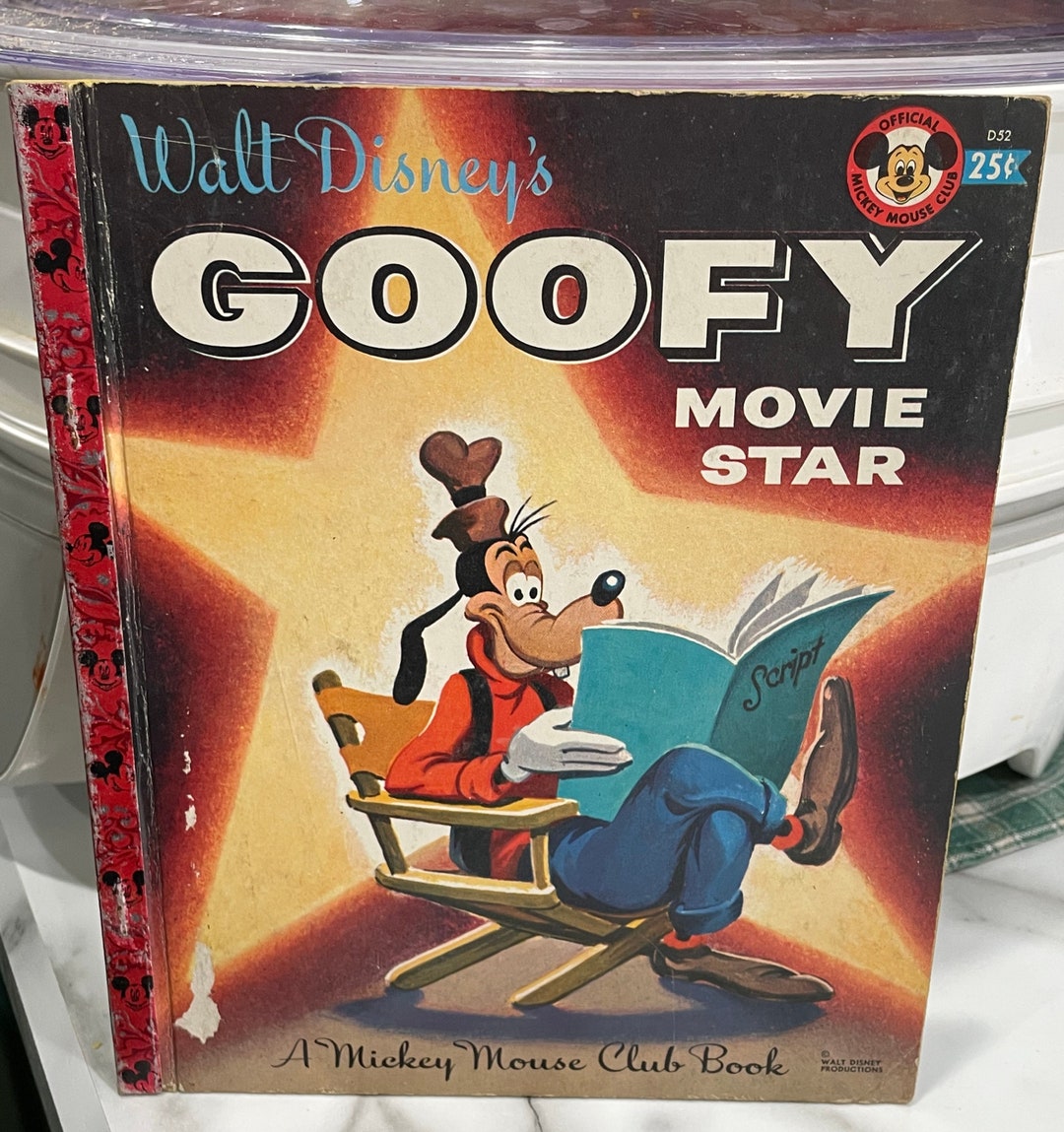 1956 Mickey Mouse Club Book "goofy Movie Star" A First Edition - Etsy