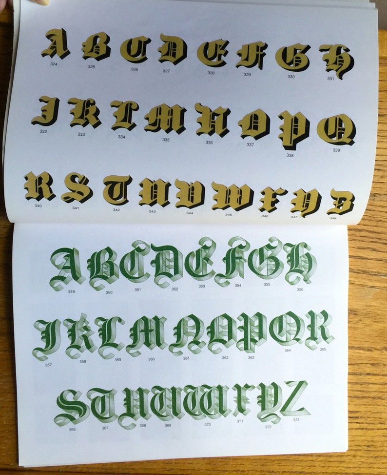1200 Ornamental Letters CD Rom and Book Electronic Dover Clip - Etsy
