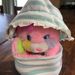 Original 1986 Cribsy Baby Pink Popple Rattle Tail - Etsy