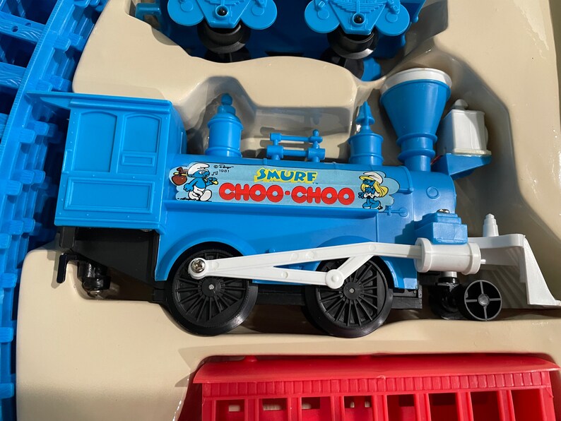 1981 Smurf Choo Choo Train IOB - Etsy