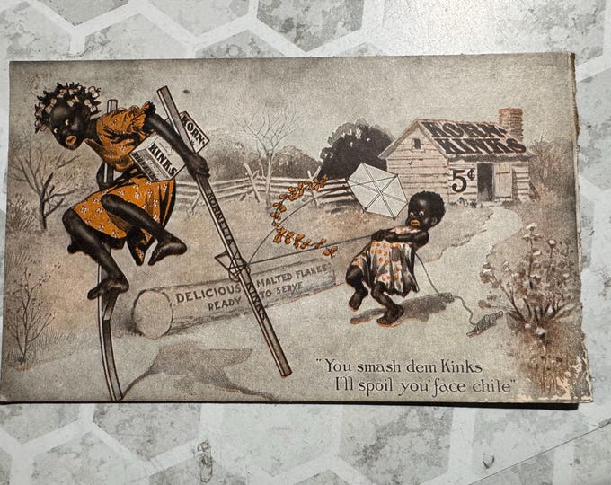 Rare Early 1900's Korn Kinks Malted Flakes Advertising Postcard - Etsy