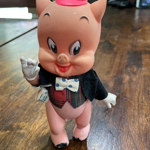 Porky Pig Toy - Etsy